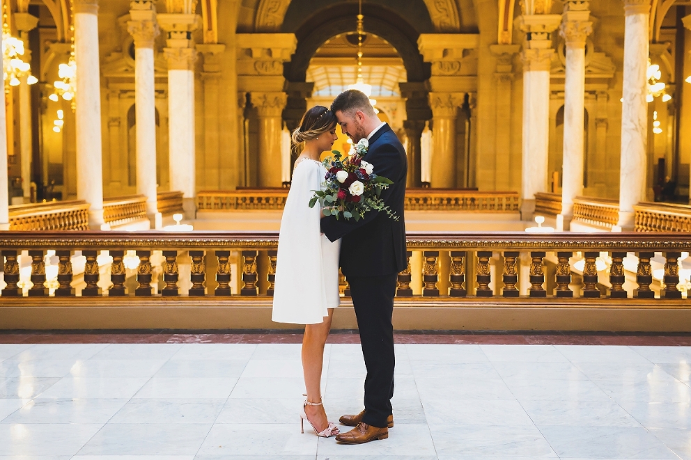 Indiana State House Elopement | Indianapolis Elopement Photographer